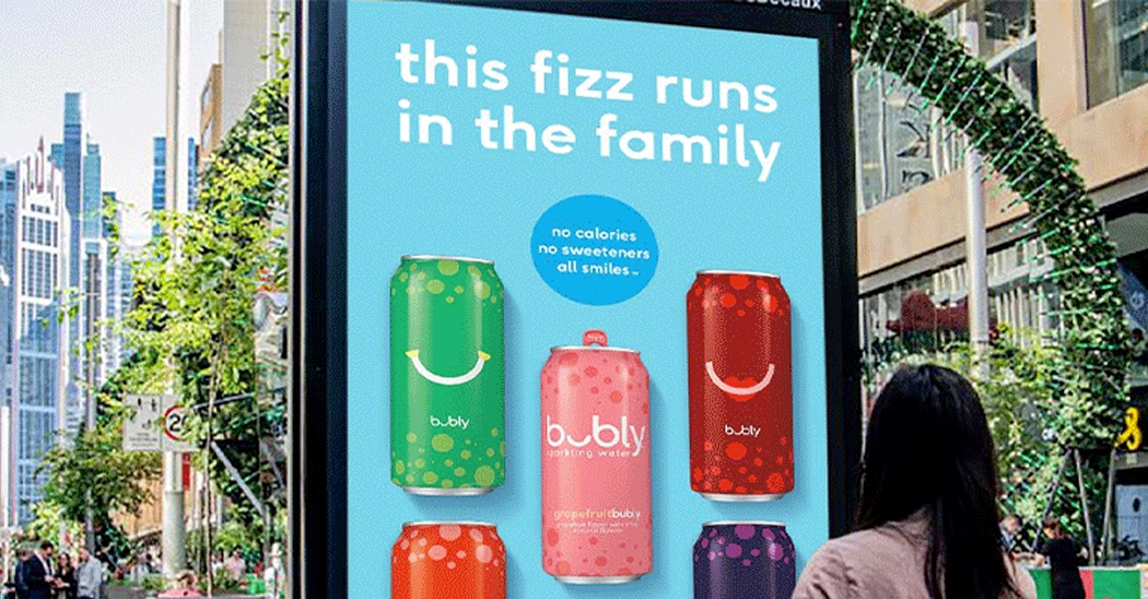 Bubly increased purchase consideration and ad recall with DOOH