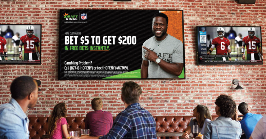 DraftKings boosts website visits and brand opinion with DOOH!